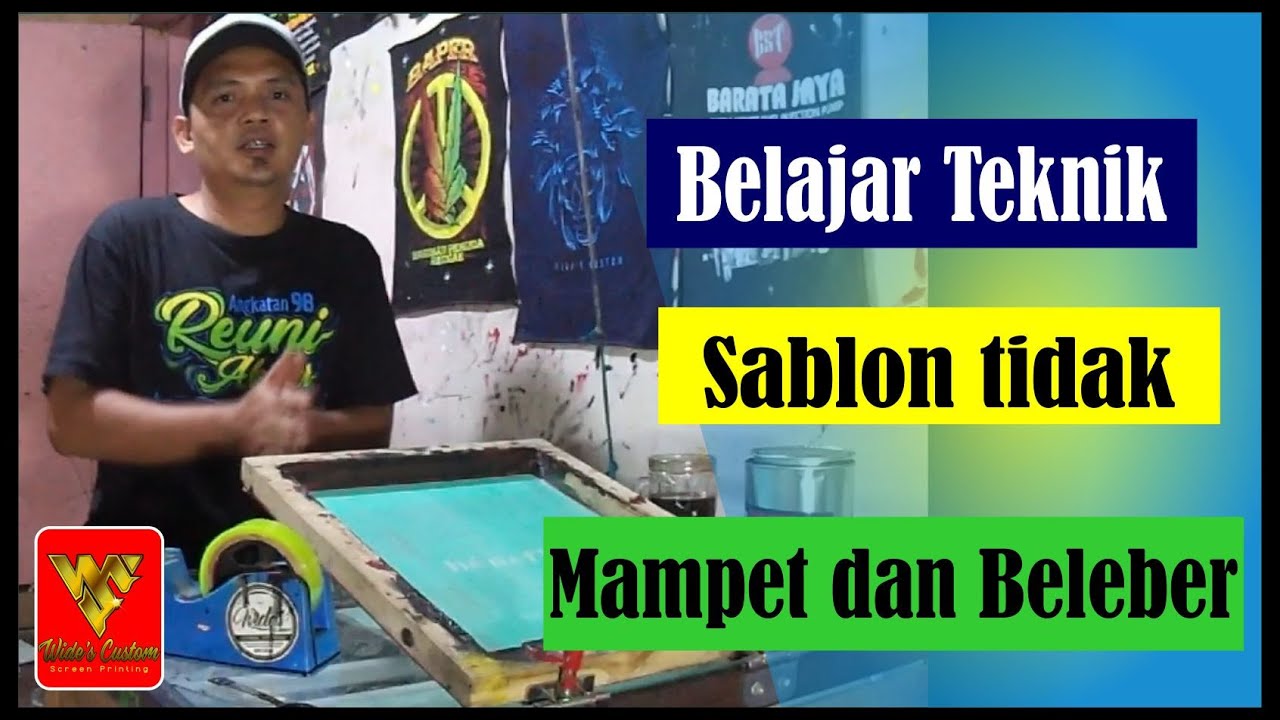 3 TRIK TEKNIK SABLON PLASTIK || TIPS BAGI SABLON PEMULA - YouTube