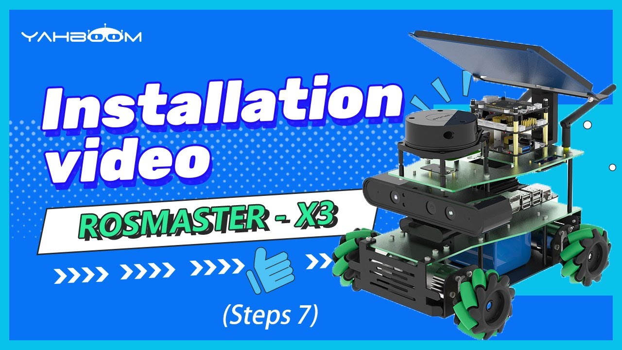 ROSMASTER X3--Assembly steps7-1 - YouTube