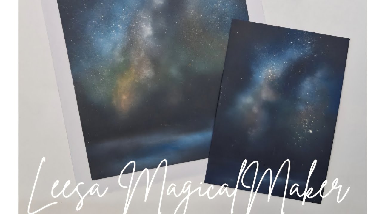 Cosmic galaxy kinda tutorial, no stamps needed just imagination ️ - YouTube