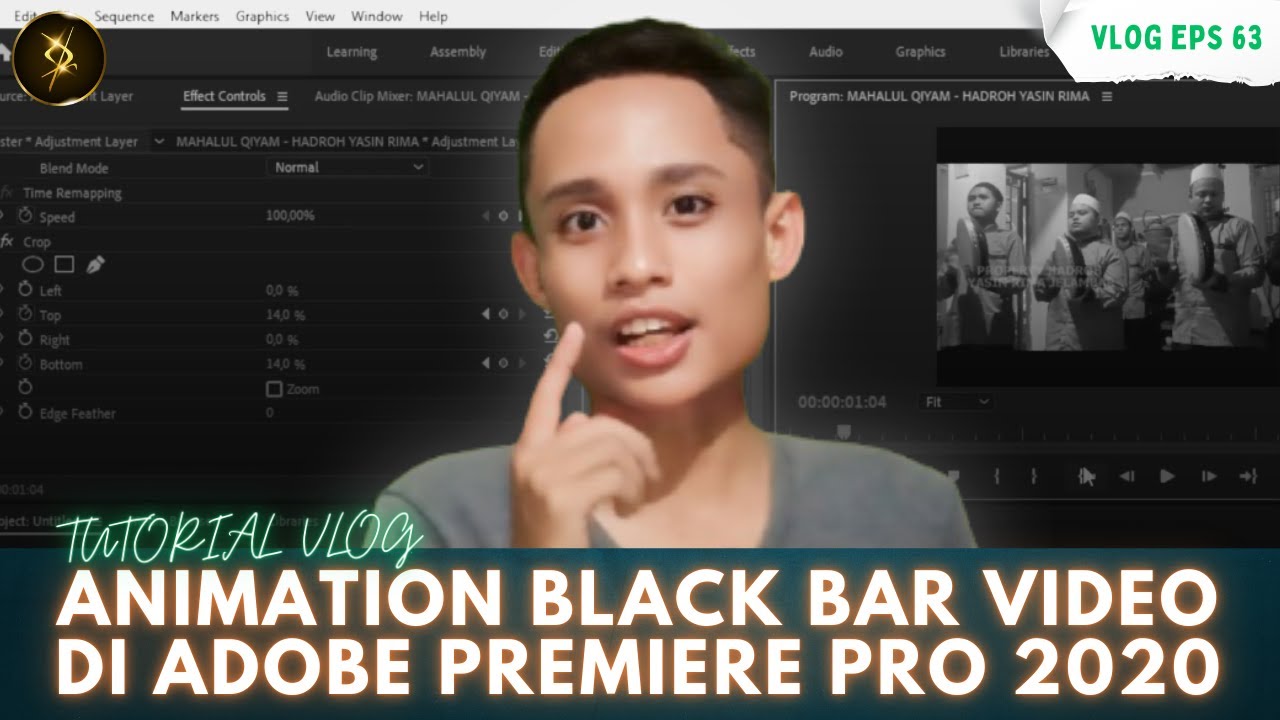 TUTORIAL CARA MEMBUAT ANIMASI BLACK BAR VIDEO DI ADOBE PREMIERE PRO ...