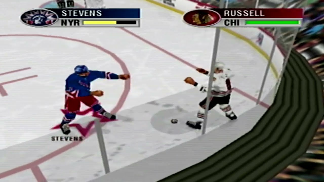 NHL 99 (N64) Season mode NY Rangers vs Blackhawks # 21 - YouTube
