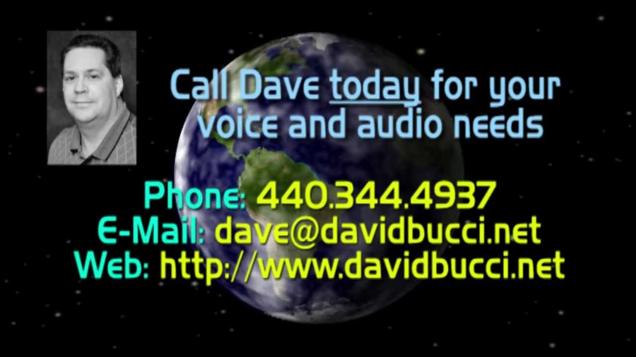 David Bucci Voice Talent General Demo - YouTube