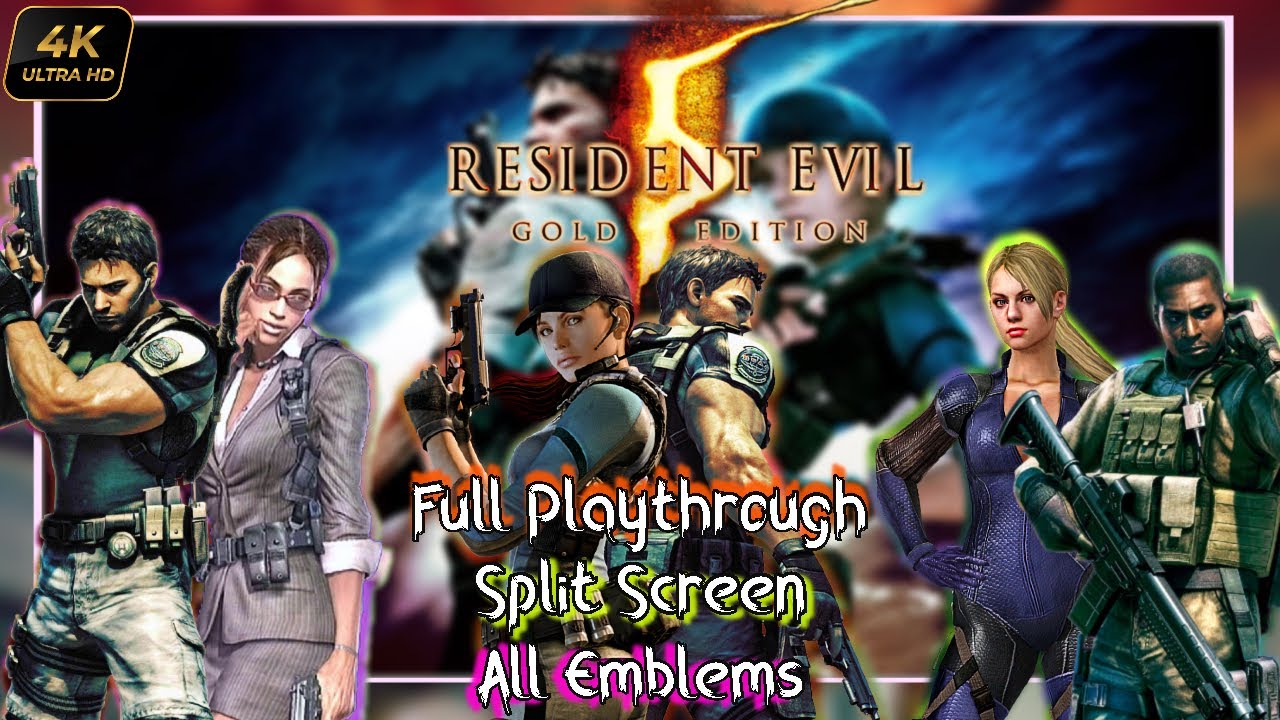 Resident Evil 5 GE COOP Full PC Playthrough 2023: Resident Evil 5 Split Screen DLC Untold ...