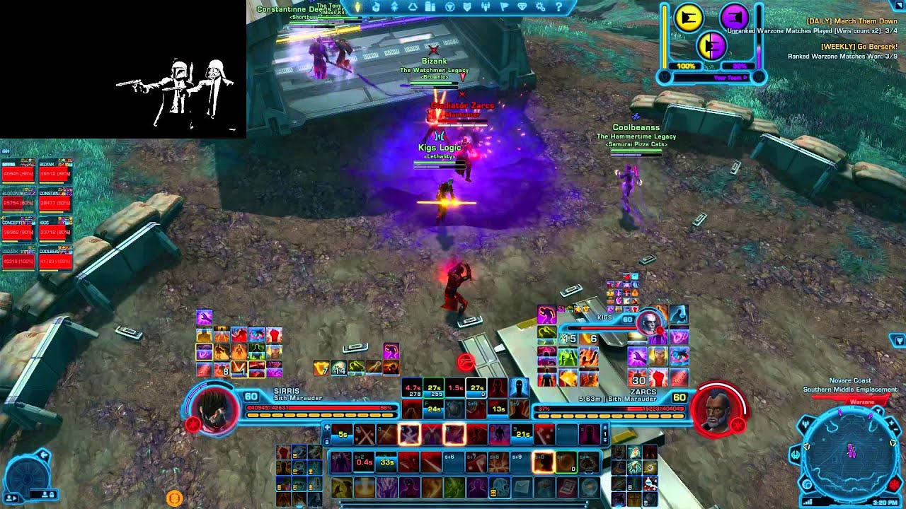 SWTOR PvP 3.2: You Shall Not Win - Carnage Marauder - YouTube