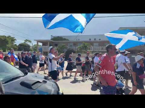 LIVE: Tartan Army March in Miami