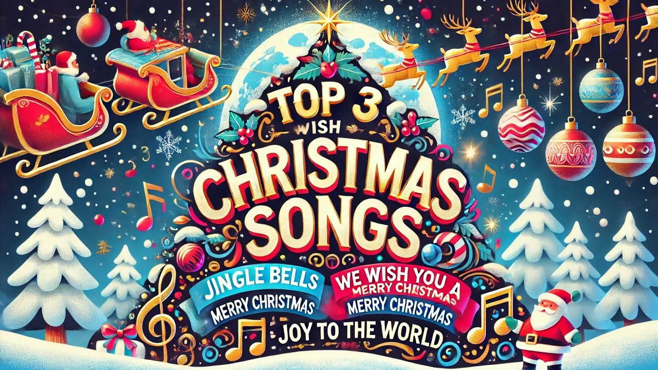 Top 3 Christmas Songs: Jingle Bells, We Wish You a Merry Christmas and ...