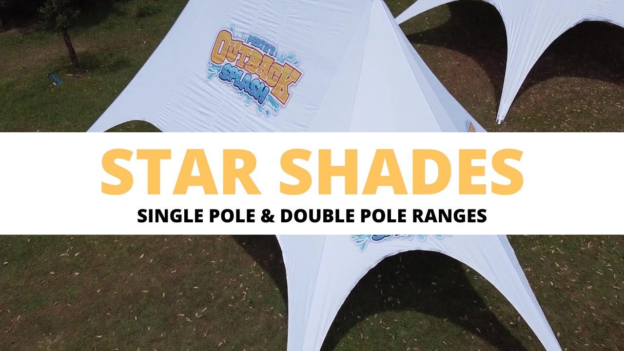 Extreme Canopy's Single and Double Pole Star Shades! - YouTube