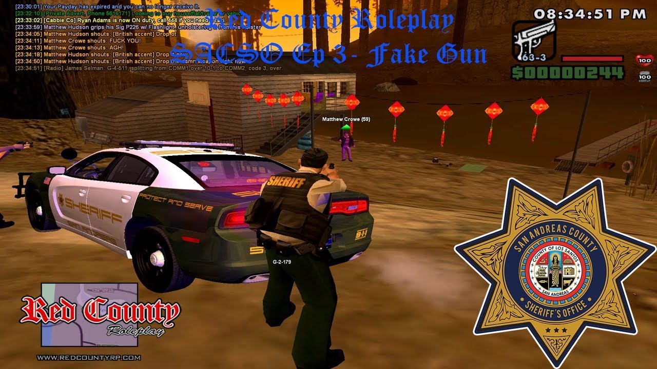 SAMP: Red County RP: SACSO Ep 3: Fake Gun - YouTube