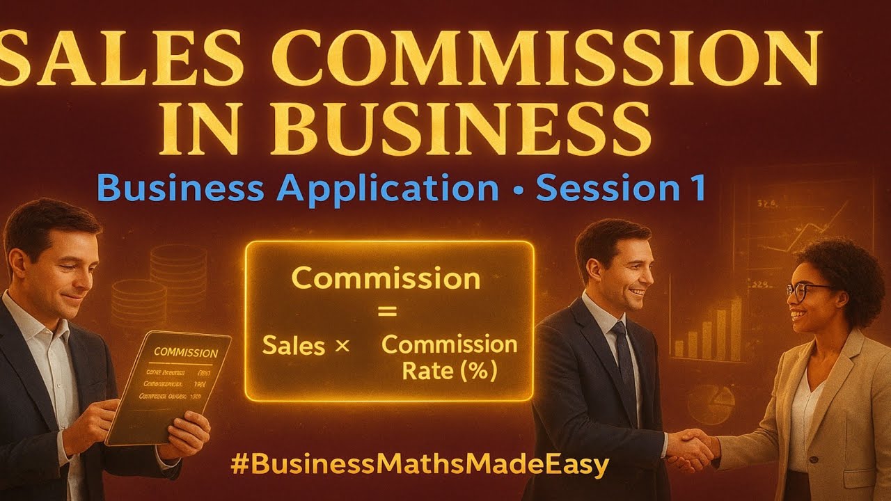 COMMISSION IN BUSINESSES TODAY #2024||SESSION 1(BUSINESS APPLICATION ...