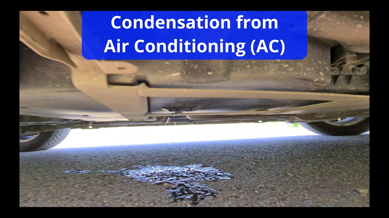 Water drops under the car (AC, Renault Espace, Condensation, Air ...