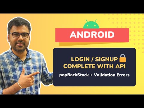 Android Login/Signup Complete Implementation with Navigation ...