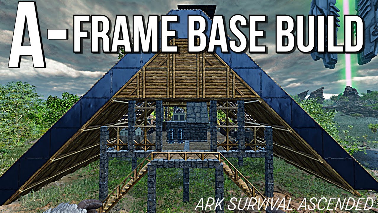 A-Frame Base - Speed Build - Ark Base Builds - YouTube