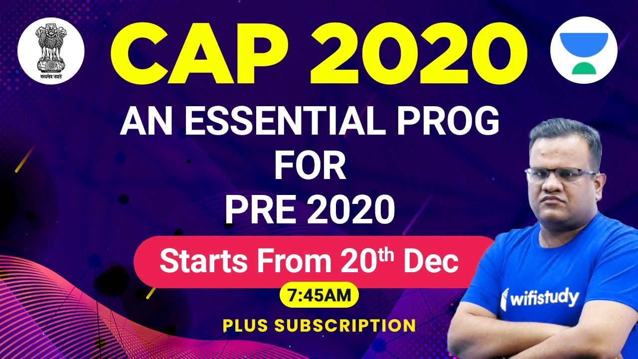 UPSC CSE 2020 | CAP 2020 | Use Referral Code “ASHIRWAD10” & Get 10% OFF ...