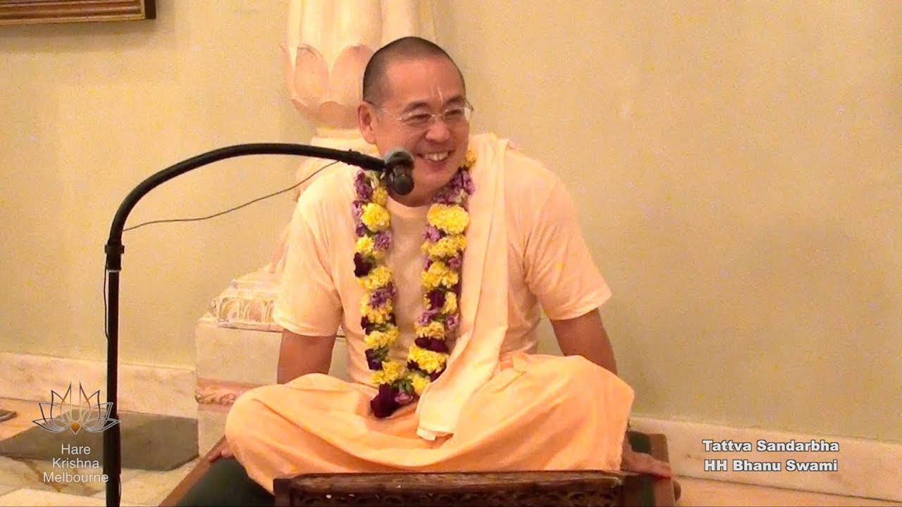 English - HH Bhanu Swami Maharaj Lecture and Temple Tour - YouTube