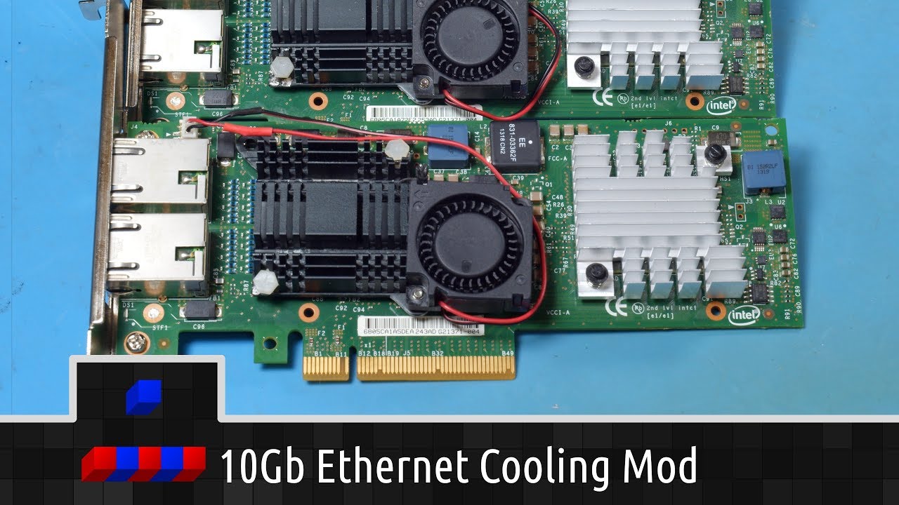10Gb Ethernet Cooling Mod and Testing - YouTube