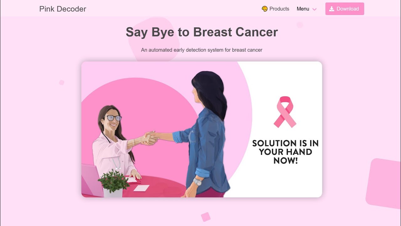 Pink Decoder - An automated early detection system for breast cancer | ELC Hackathon winner ...