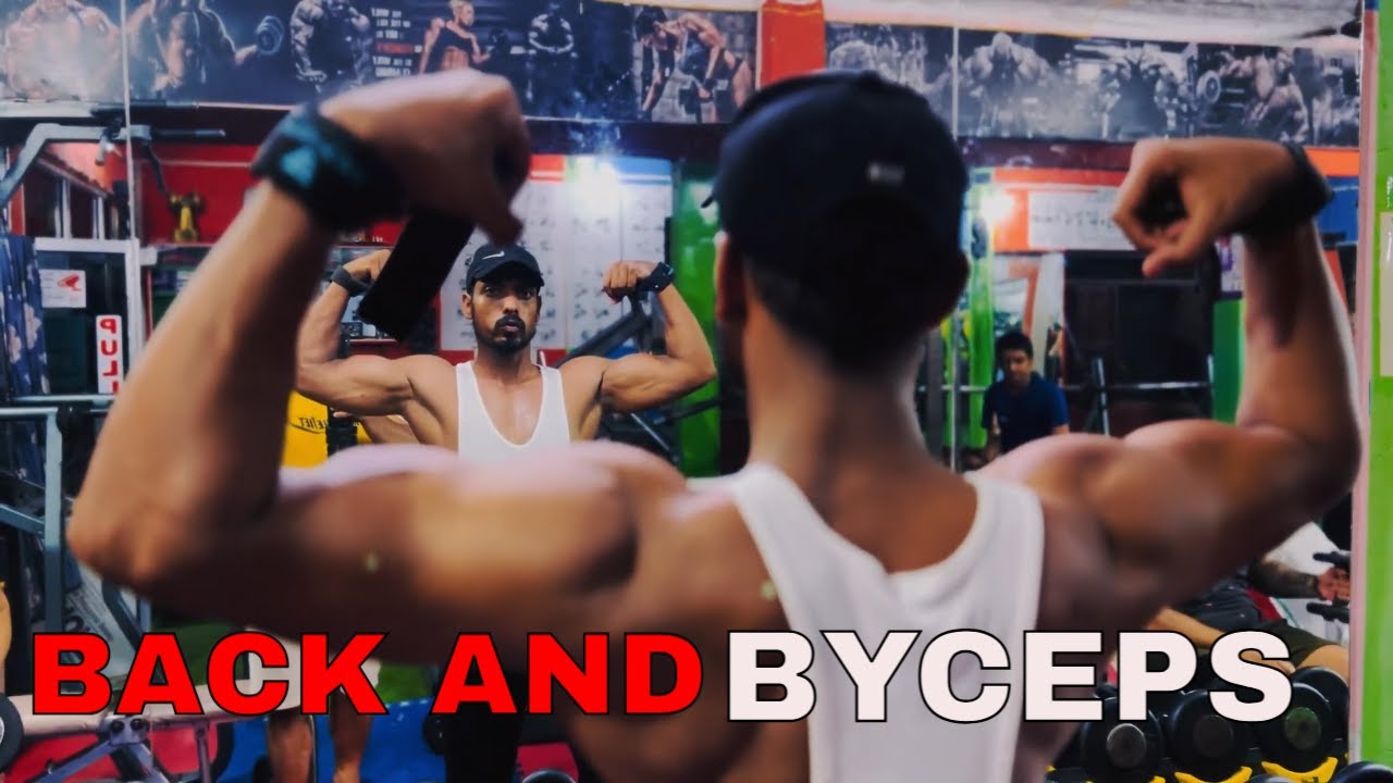 BACK AND BYCEPS WORKOUT DAY 24 - YouTube
