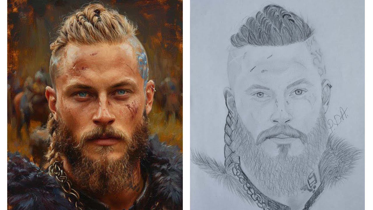 Travis Fimmel Portrait Drawing. Ways and Secrets of Drawing Amazing ...