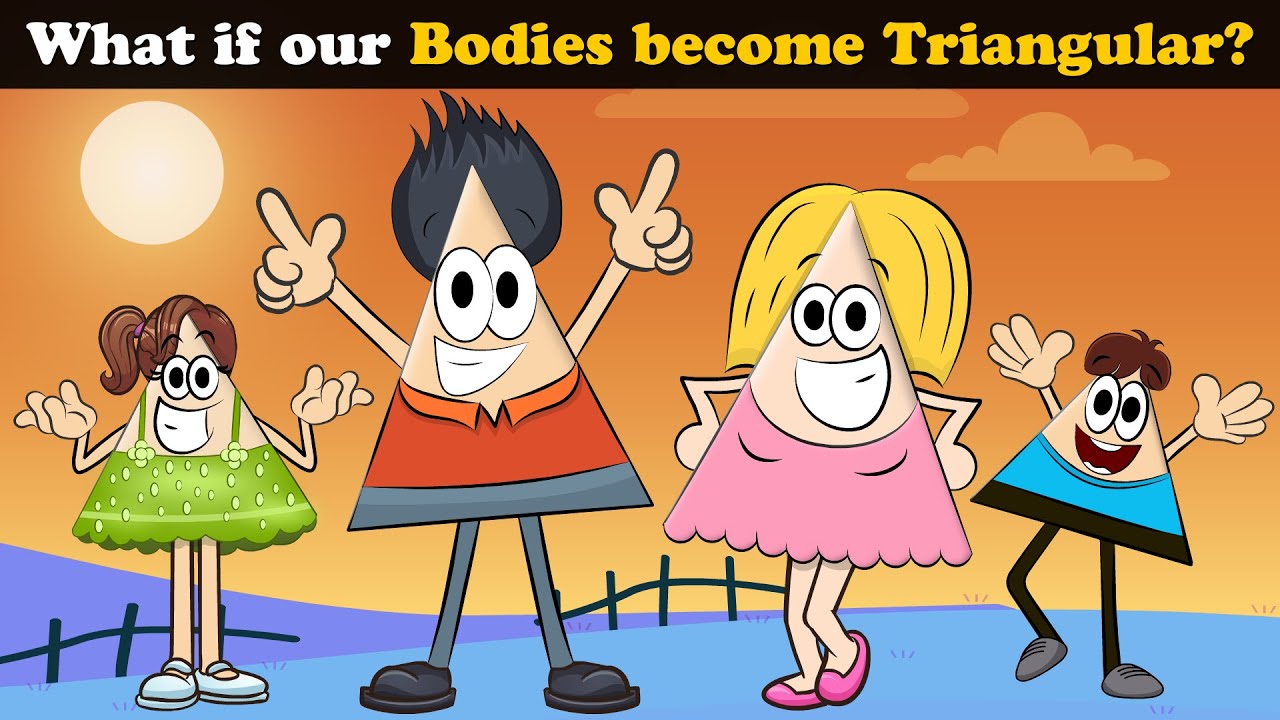 What if our Bodies become Triangular? + more videos | #aumsum #kids # ...