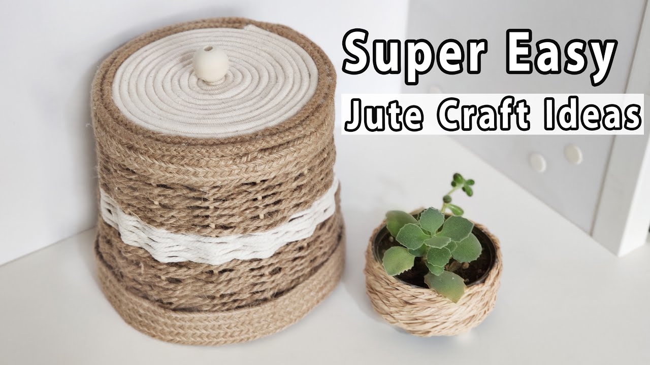 Jute Craft Ideas | Unbelievable & Easy Jute Craft Ideas | Cardboard ...