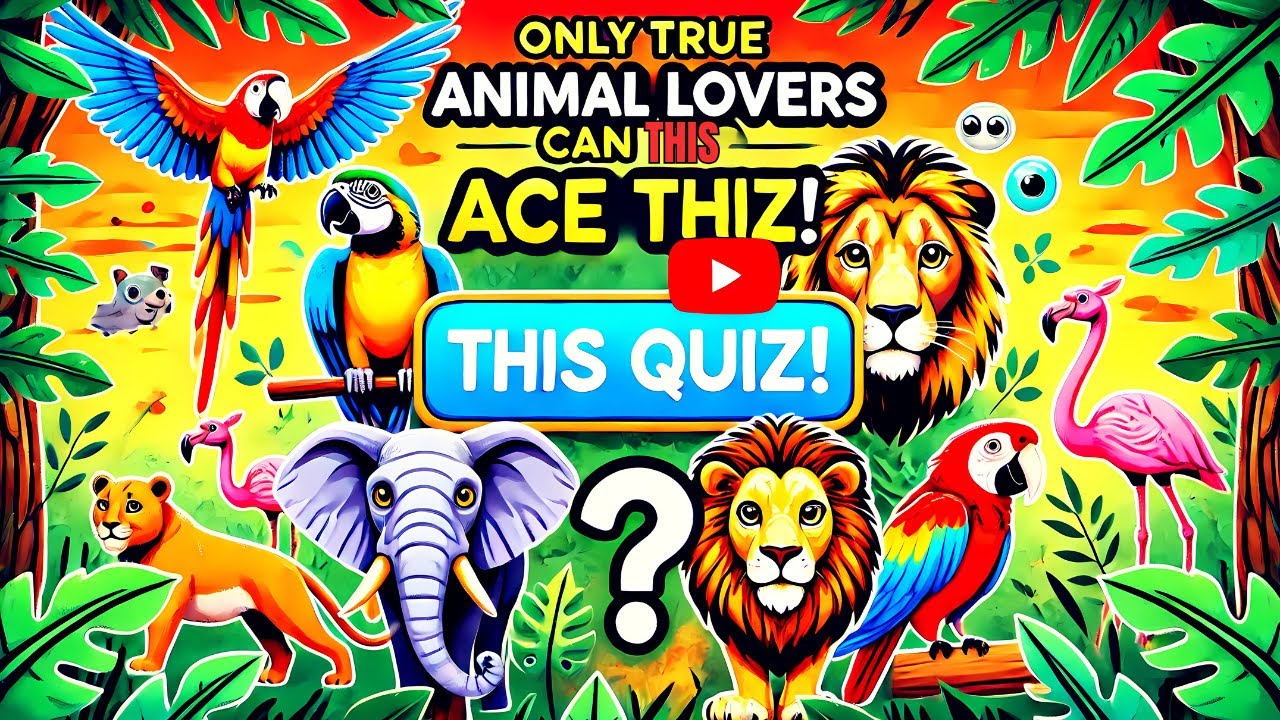 🎯 Only True Animal Lovers Can Ace This Quiz! 🦜🐾 #quiztime #animals ...
