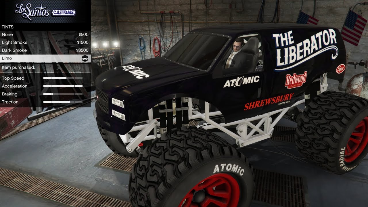 GTA Online - Vapid Liberator & Cheval Marshall Customization - YouTube