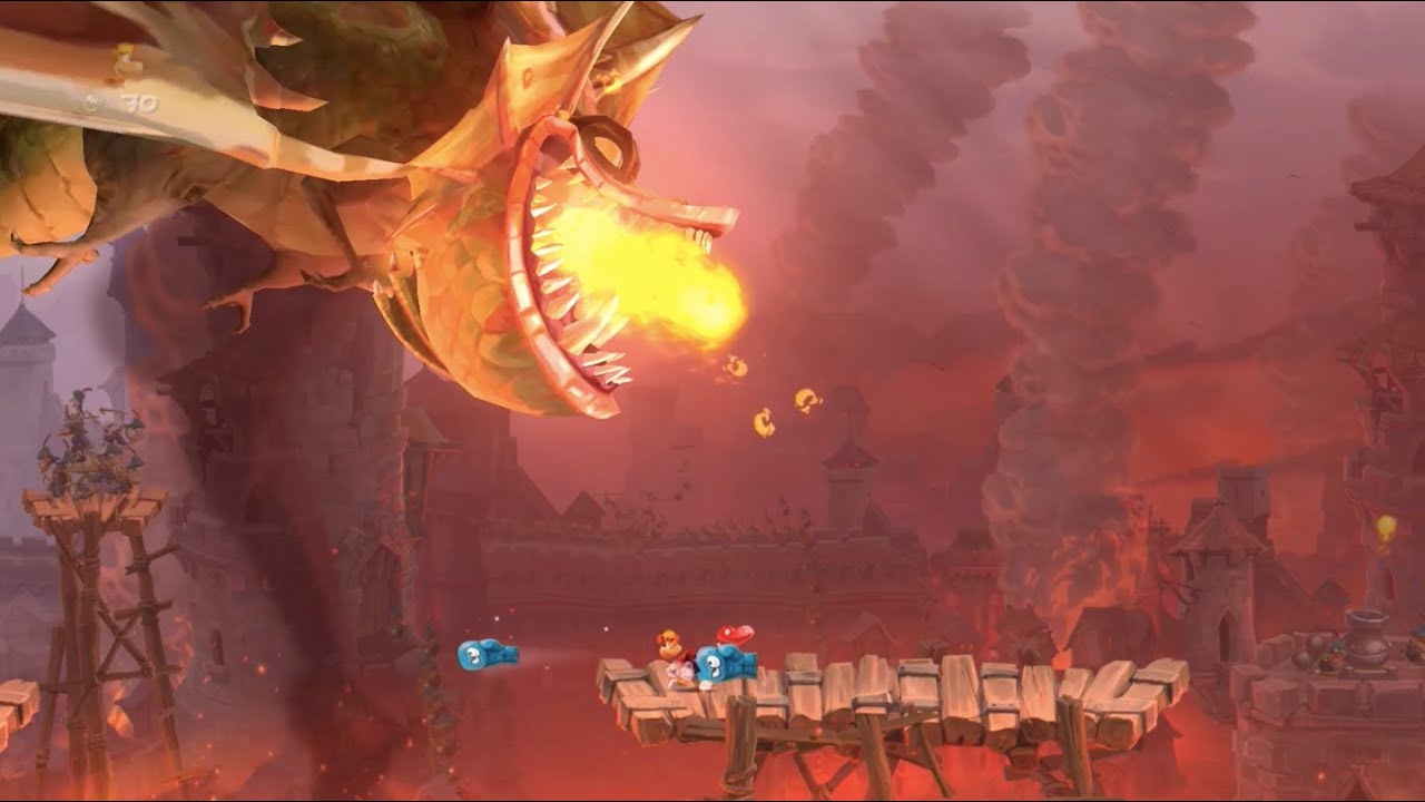 Fighting a Giant Dragon - Rayman Legends - Ep. 3 - YouTube