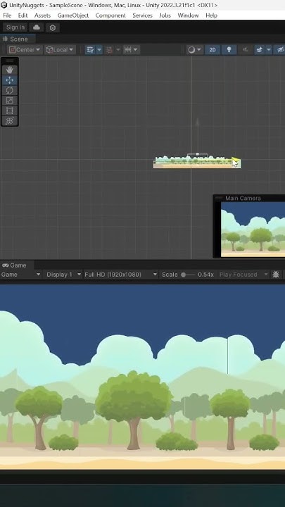 parallax background #unity #tutorial #unity3d #gamedev - YouTube