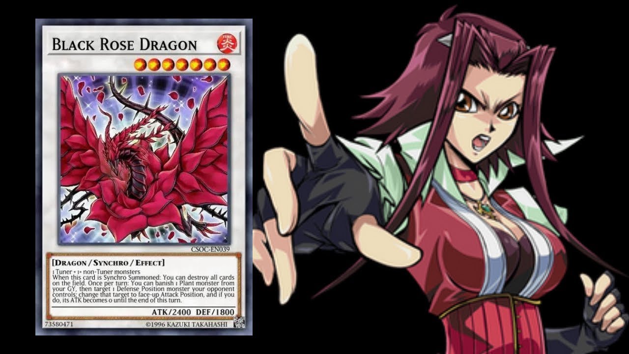 Yu-Gi-Oh! Duel Links - Akiza Summons Black Rose Dragon! - YouTube