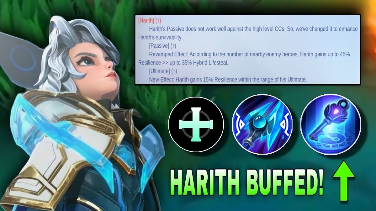 HARITH BUFFED!! (enhanced harith's survivability) NEW MOBILE LEGENDS ...