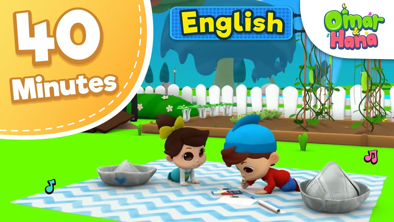 Omar & Hana | 40 minutes compilation of series | Islamic Cartoons - YouTube