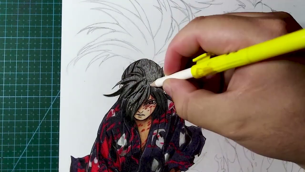 Drawing Hyakkimaru From Dororo - YouTube