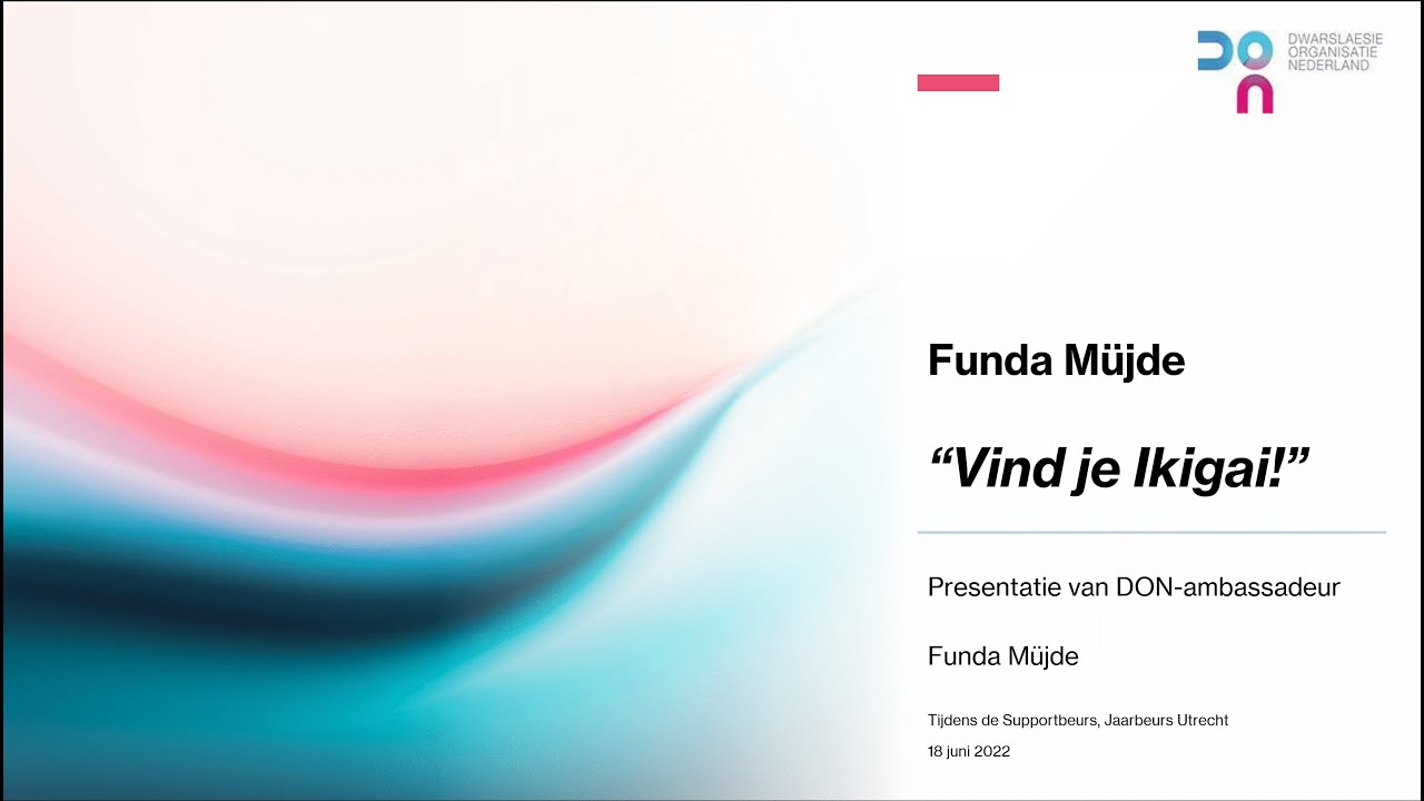 Funda Müjde DON Support Beurs 2022 audioversie - YouTube