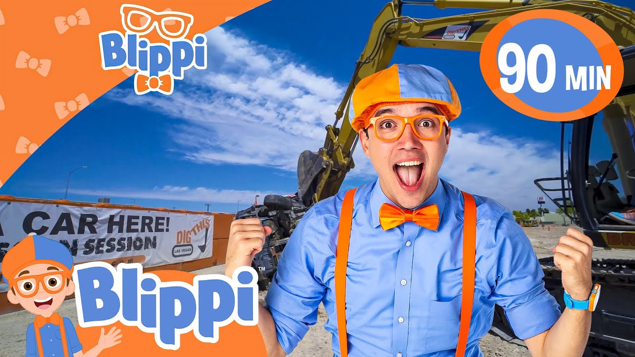 Blippi Learn To Drive an Excavator! | Blippi Adventures | Vehicle Videos for Kids | Moonbug Kids ...