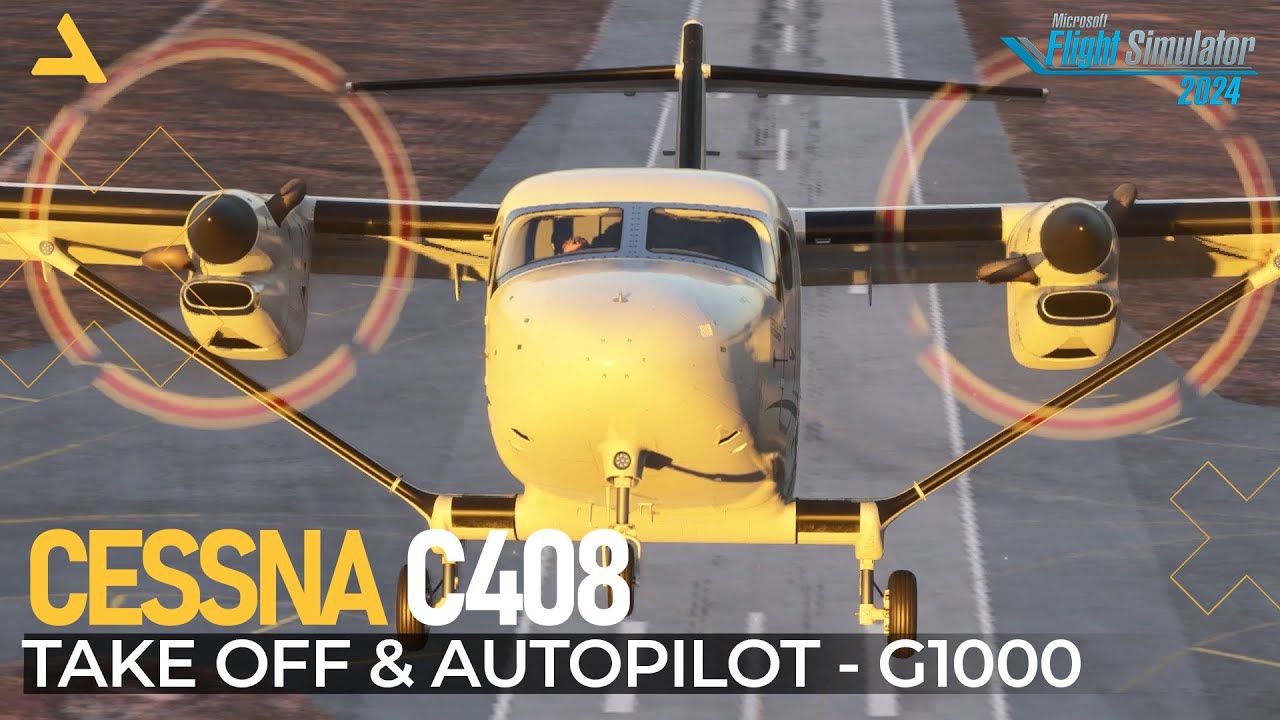 Take Off & Autopilot Tutorial for Cessna C408 with Garmin G1000 in MSFS ...