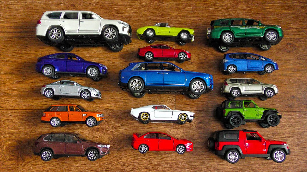 15 Diecast Cars of Different Sizes - YouTube