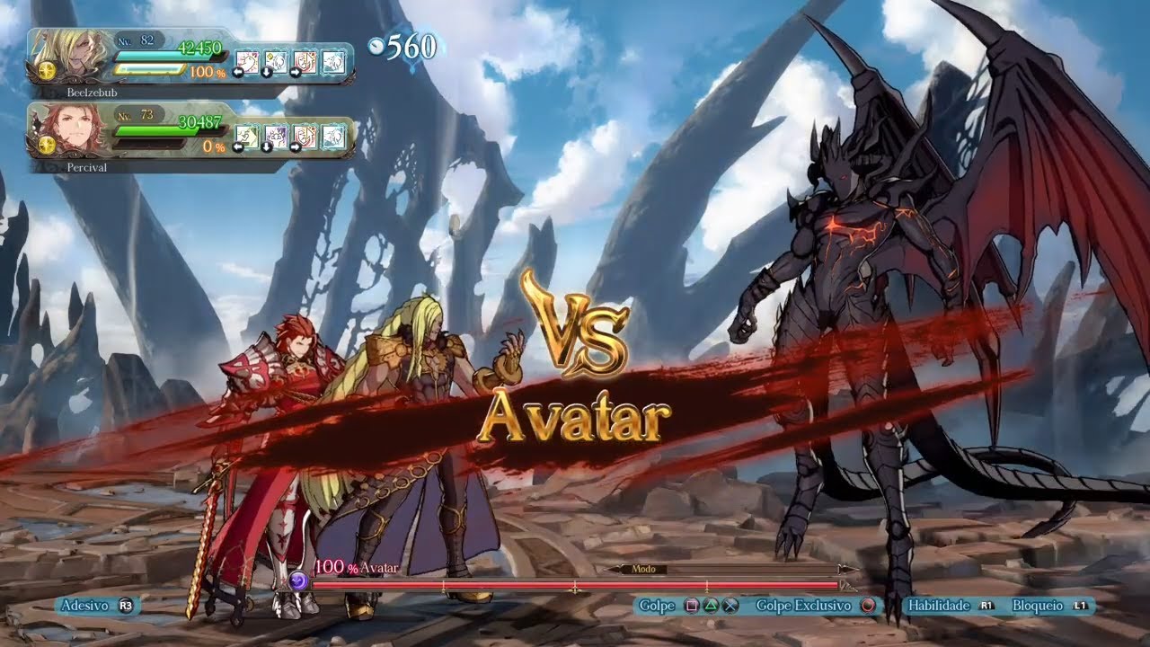 Granblue Fantasy: Versus - RPG Mode - Hard Difficulty - Beelzebub ...