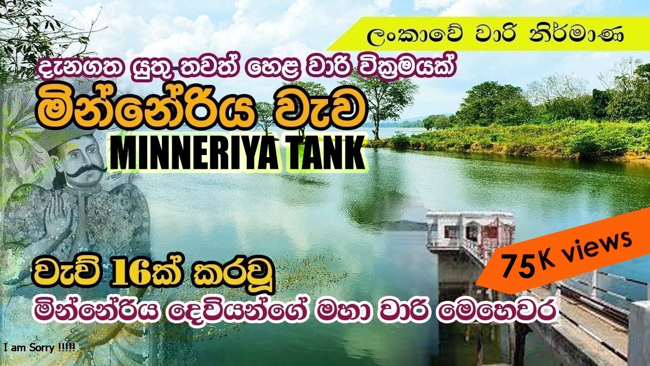 මින්නේරිය වැව/ Minneriya Wewa/ Minneriya tank in Pollonaruwa/ minneriya ...