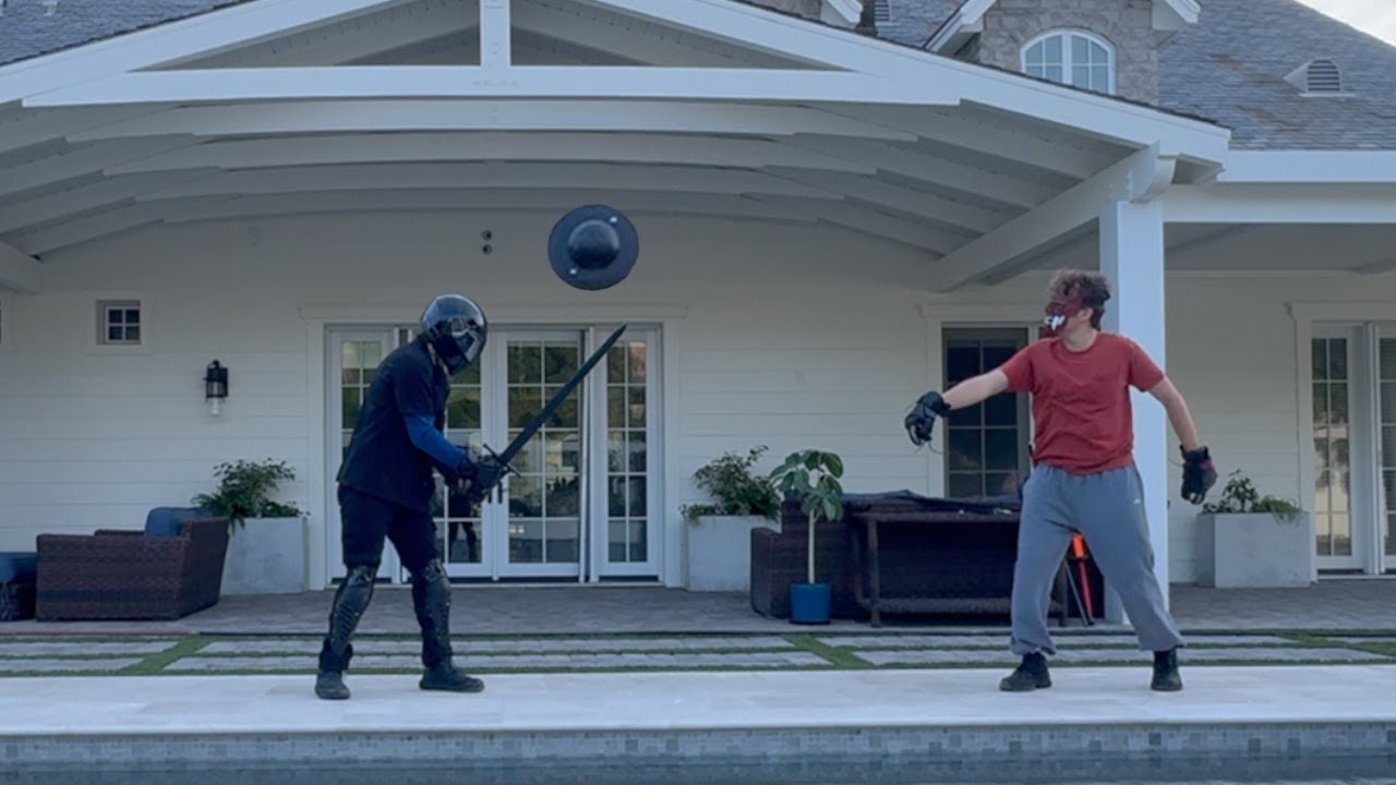 Swordfighting With Dodge and J and WINNING! - YouTube