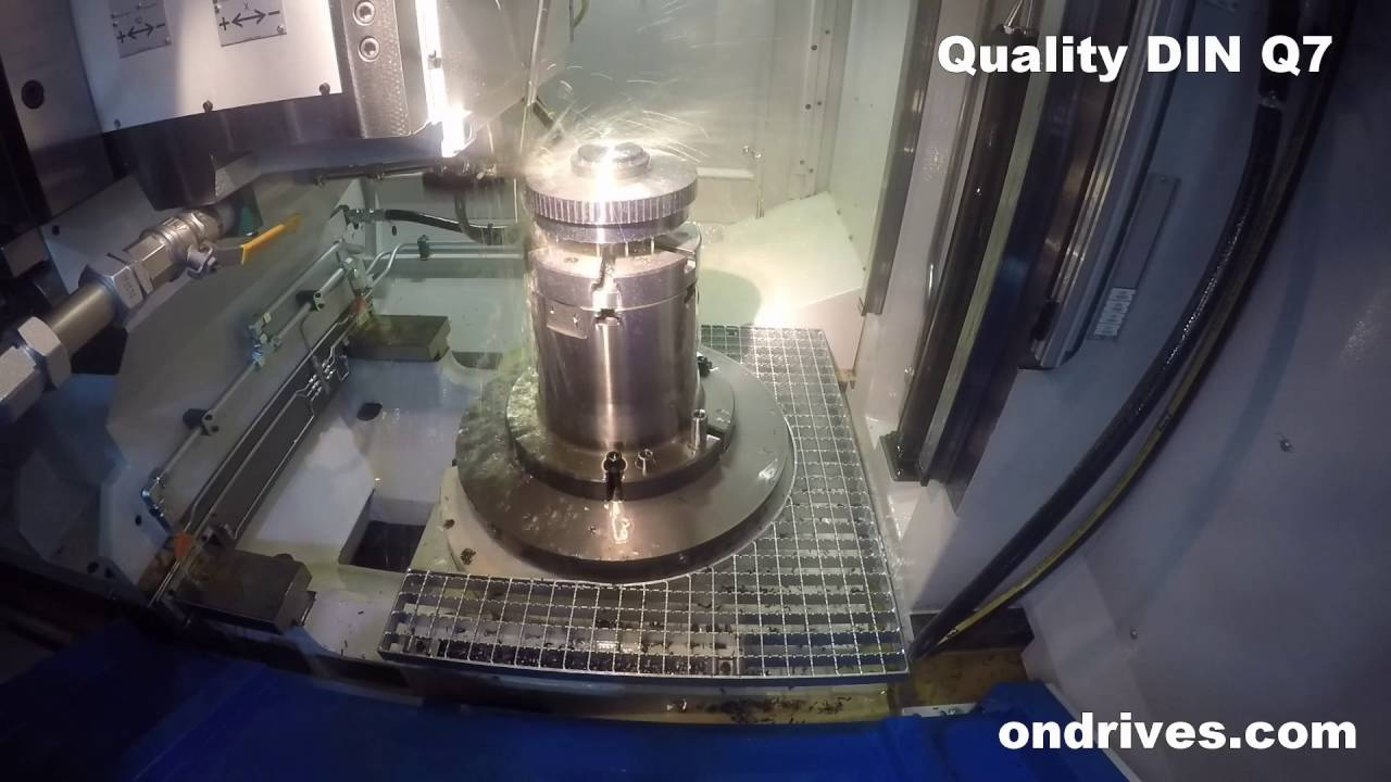 CNC Gear Shaping External Spur Gear on a Gleason P400ES - YouTube
