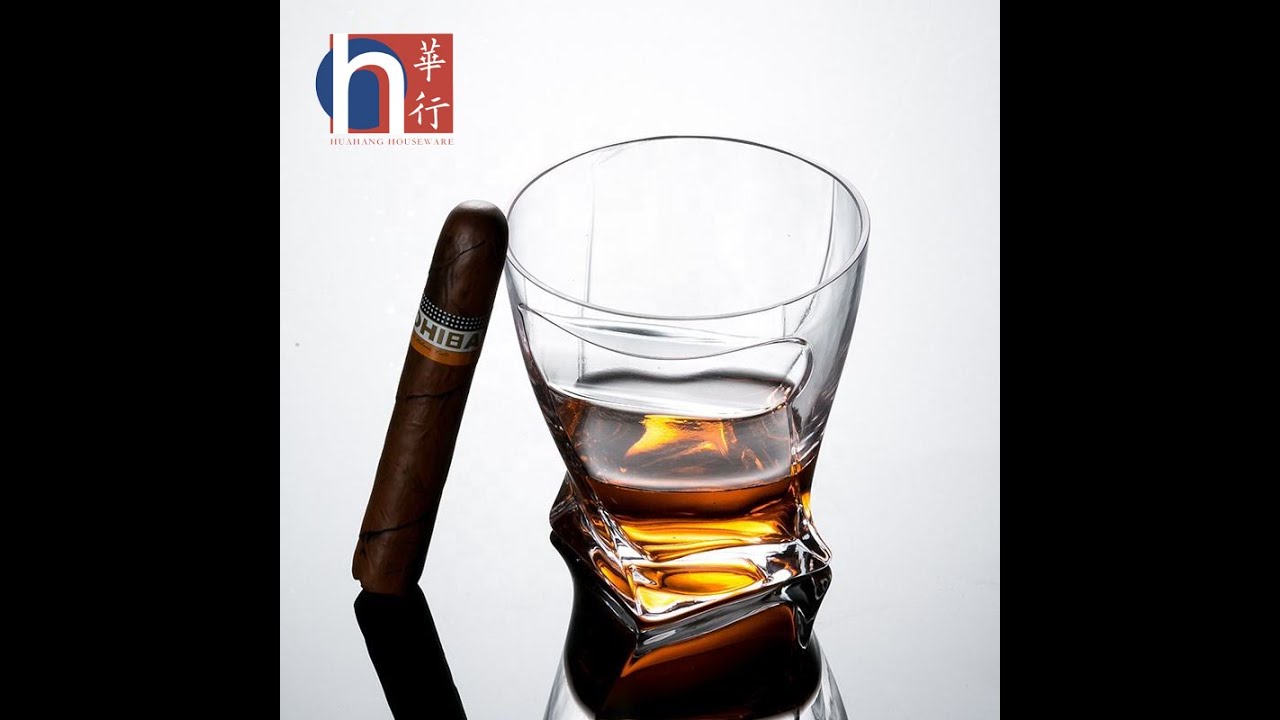 11oz Twist Whiskey Glass with Cigar Holder - YouTube
