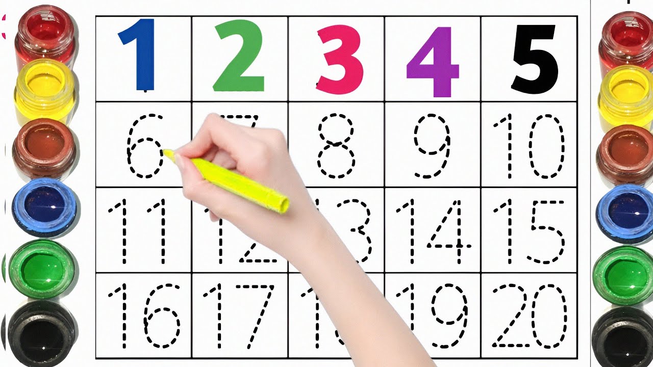 One to fifteen counting ,one two three , Counting, ABCD, 123 , Alphabet ...