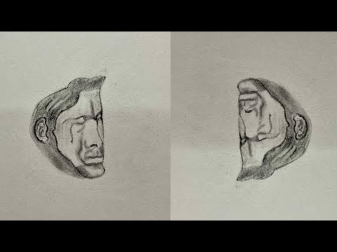 Optical Illusion Drawing That Will Trick Your Eyes| Double Meaning ...