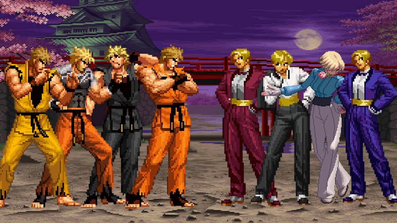 [KOF Mugen] Ryo Sakazaki Team vs King Team - YouTube