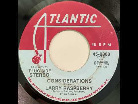 Larry Raspberry – Considerations (1972, Vinyl) - Discogs