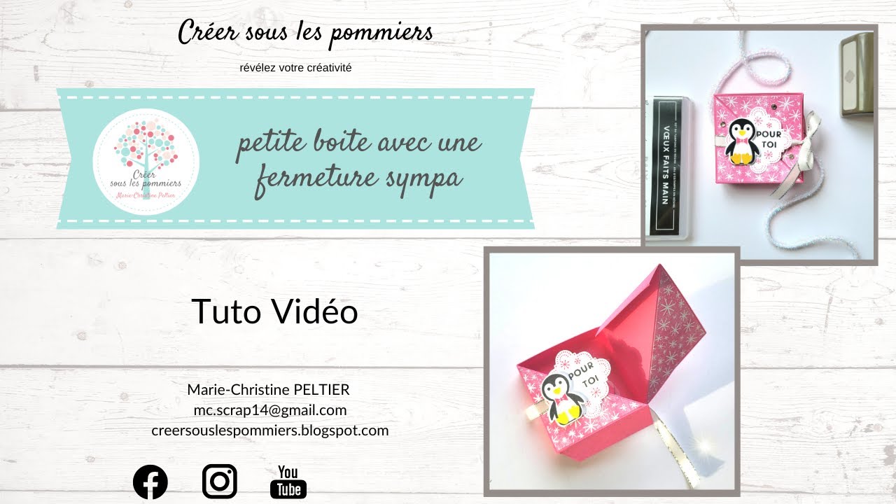 comment réaliser une petite boîte avec une fermeture sympa - YouTube