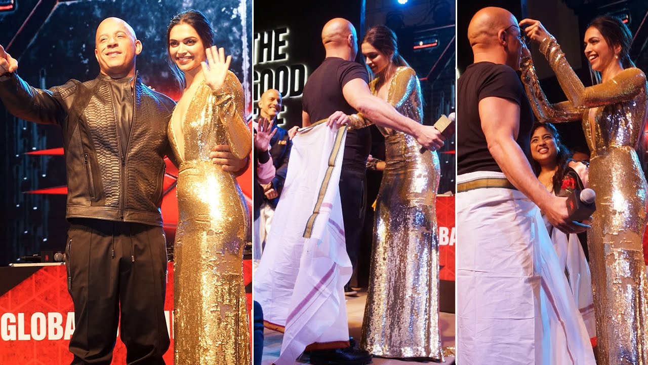 Watch | Deepika, Vin Diesel dance on the beats of 'lungi dance' - YouTube