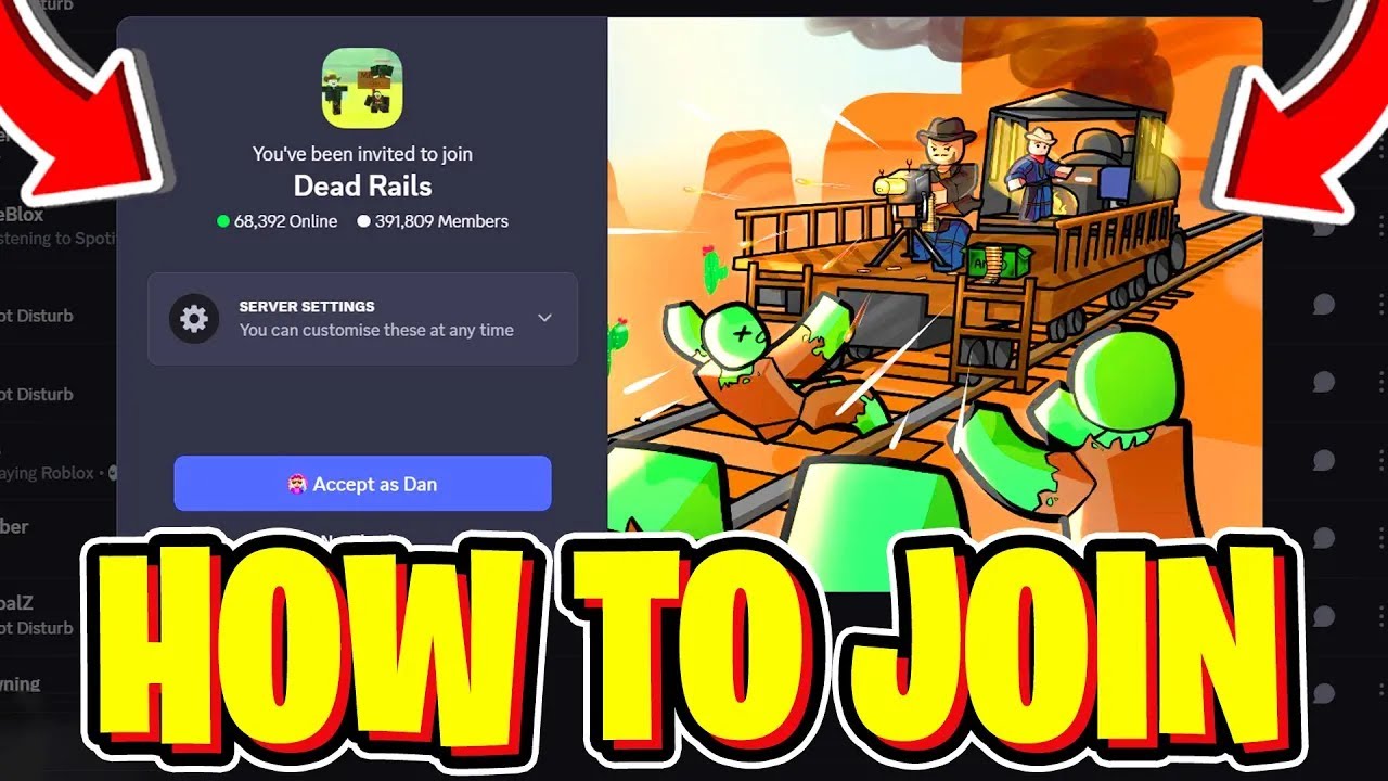 Quick Wins & Fails How To JOIN DEAD RAILS DISCORD SERVER! Roblox - YouTube