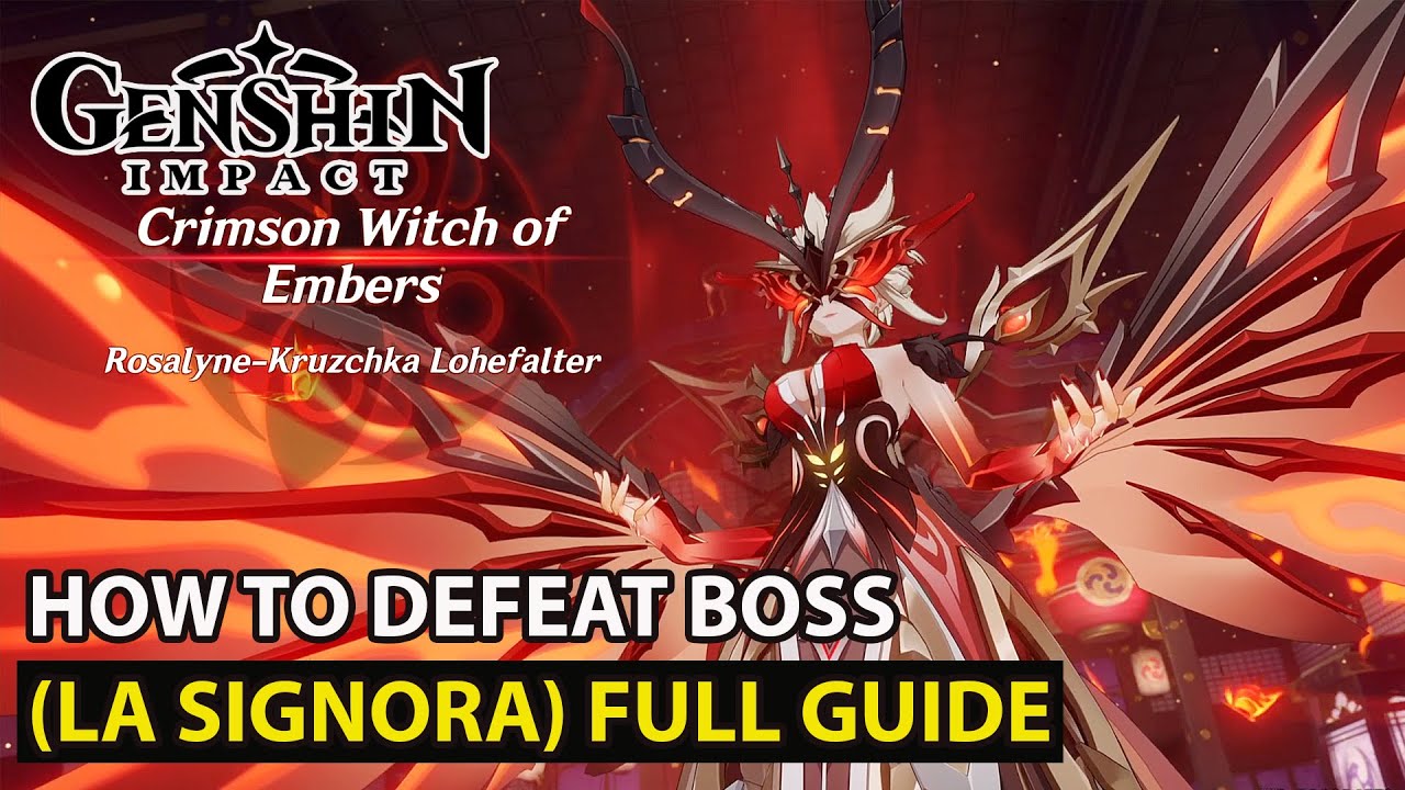 Genshin Impact - How To Defeat (La Signora) Boss Fight Full New Guide ...