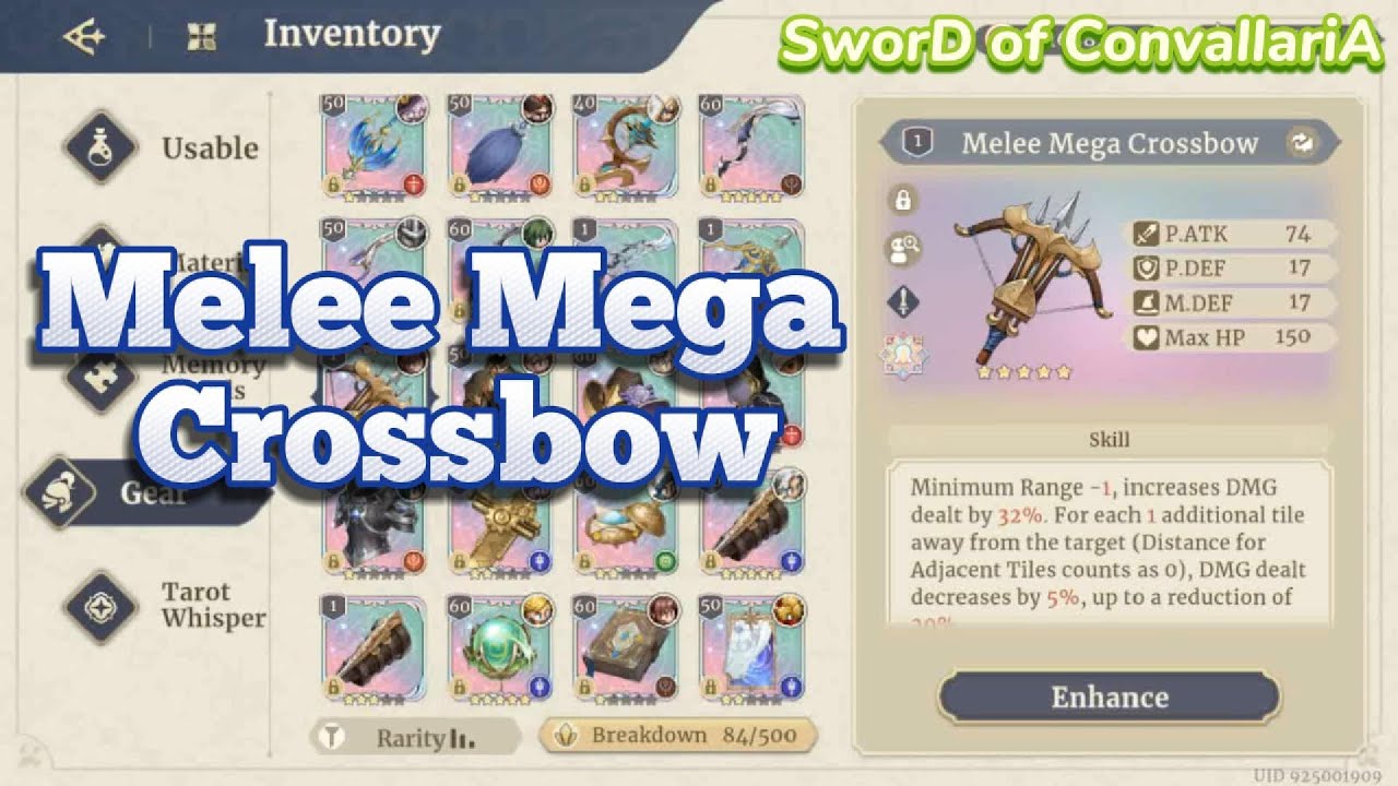 Sword of Convallaria - Melee Mega Crossbow - YouTube